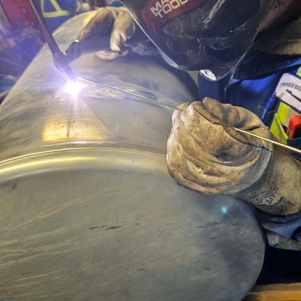 Tig Welding Fuel Tank - Pioneer Machine and Crane